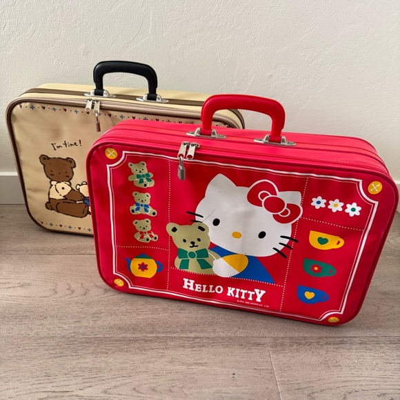 Hello Kitty | Other | Vintage 9s Hello Kitty Suitcase Luggage Sanrio ...